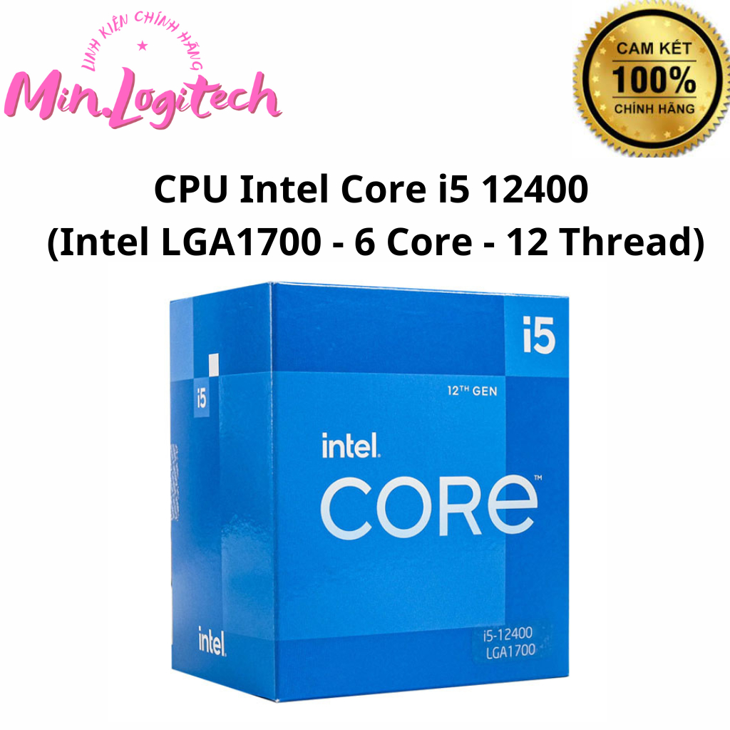 Intel CORE I5-12400 CPU (UPTO 4.4GHZ, 6 CORES 12 THREADS, 18MB CACHE ...