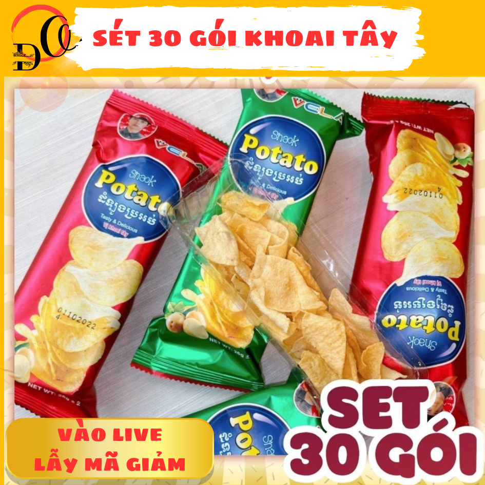 Pack Of 30 Potato Snacks, Potato VELA Snacks, Childhood Snacks ️ Live ️ ...