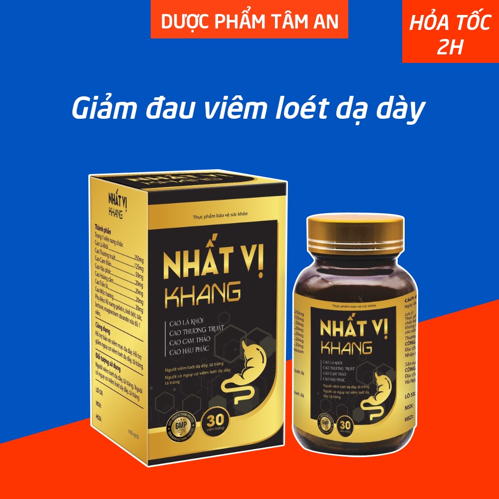 Nhat Vi Khang pills help protect the stomach lining, reduce stomach and ...