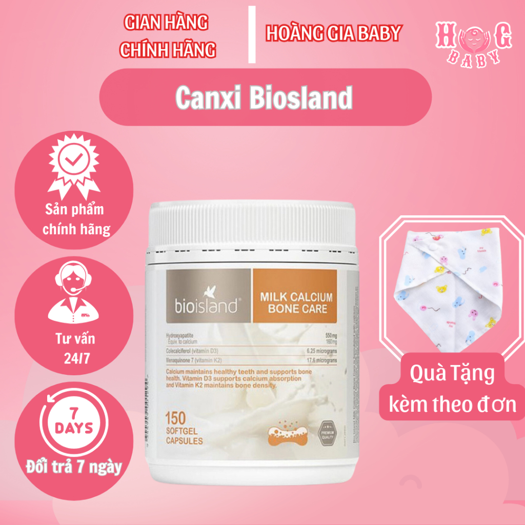 Australia BIO ISLAND Calcium MILK Calcium Supplement 150 Tablets For ...