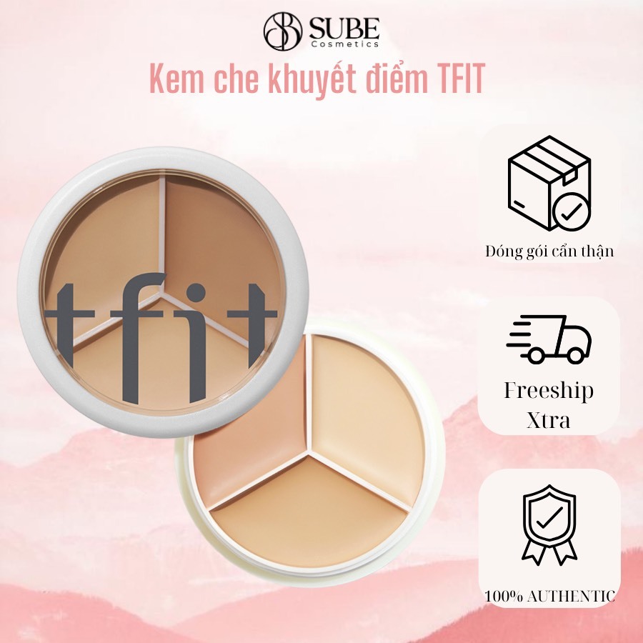 Tfit 3-color concealer, professional color removal and dark circle ...
