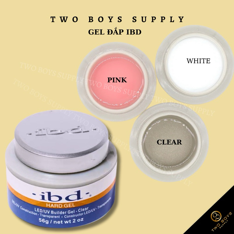 Ibd Gel Is Not Hot 56g, 3 Basic Colors Clear (In), White (White), Pink ...