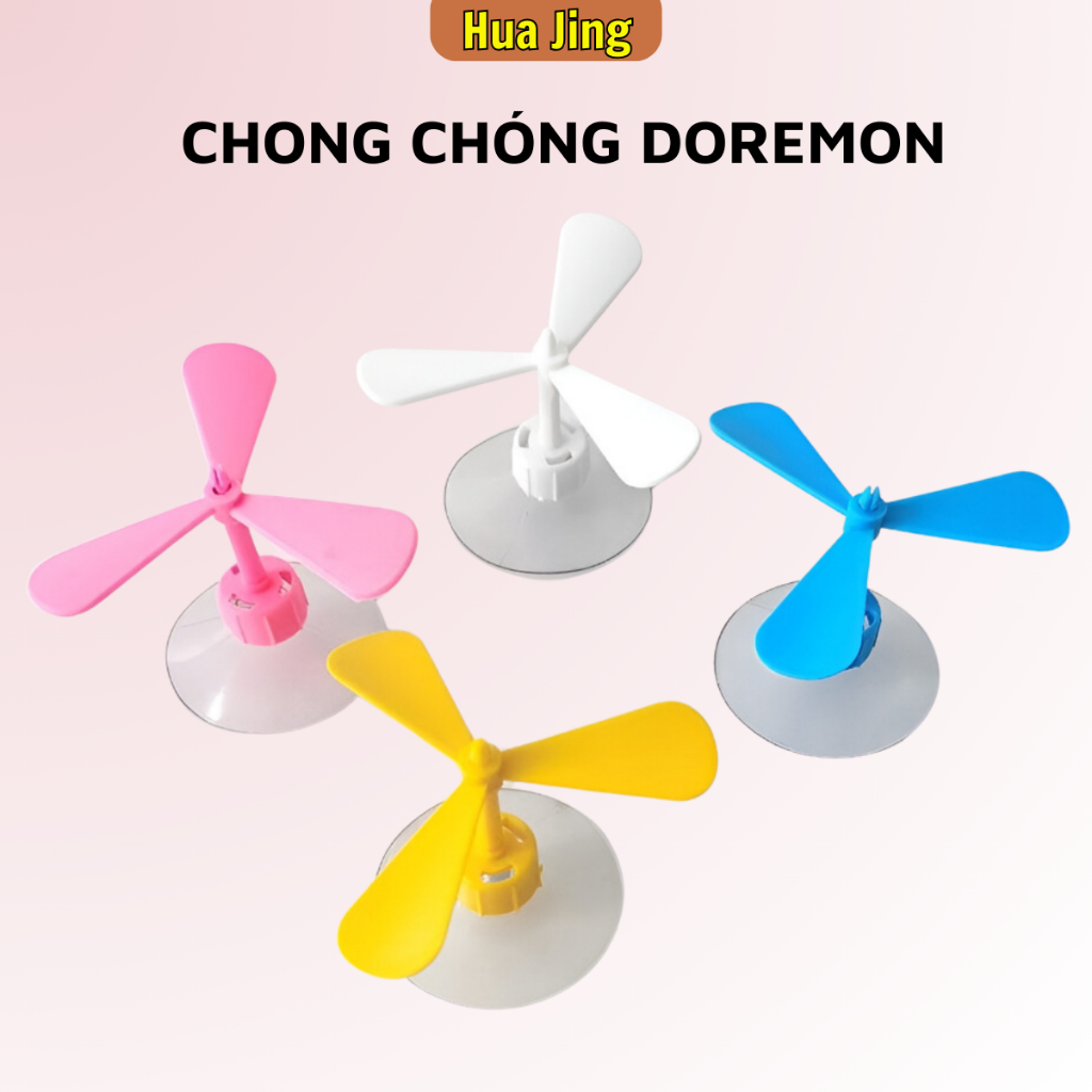 Doremon Bamboo Pinwheel with Helmet Mount Super Cute and Multi-Colored ...