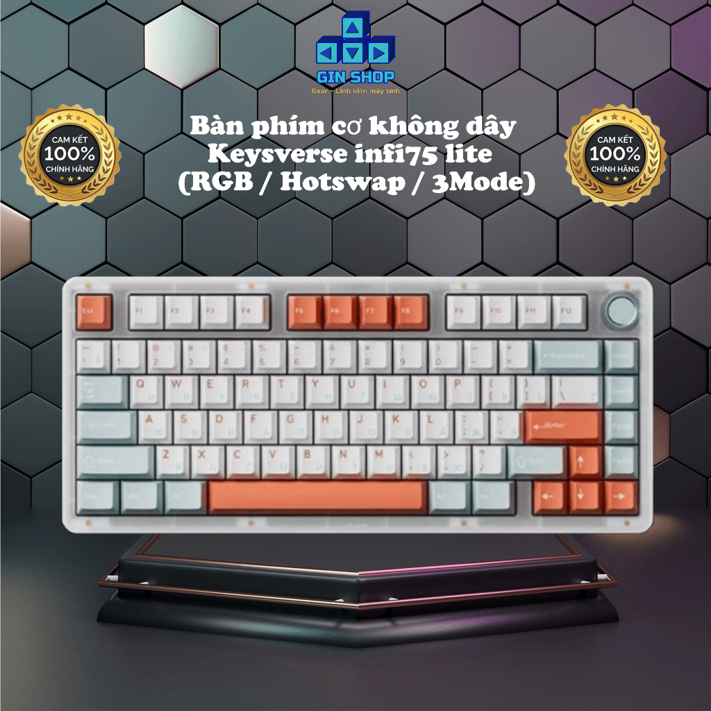 Infi75 Lite Mechanical Keyboard | 3 Modes Downward Circuit | Lcd Screen ...
