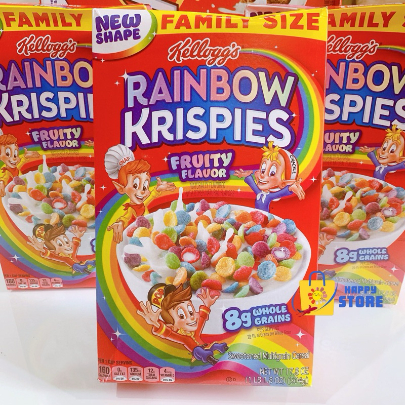 [USA IMPORTED] - RAINBOW KRISPIES BREAKFAST CEREALS 504GR | Shopee Malaysia