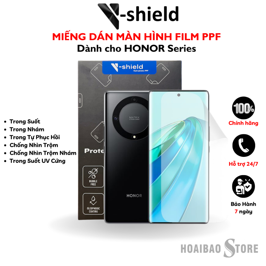 Buy 1 get 1 free - Premium V-Shield Film PPF screen protector for HONOR ...