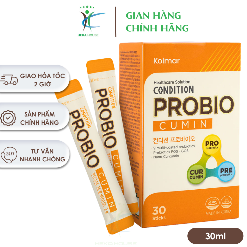 CONDITION PROBIO Korean Probiotics Turmeric Nano Box of 30 packs ...