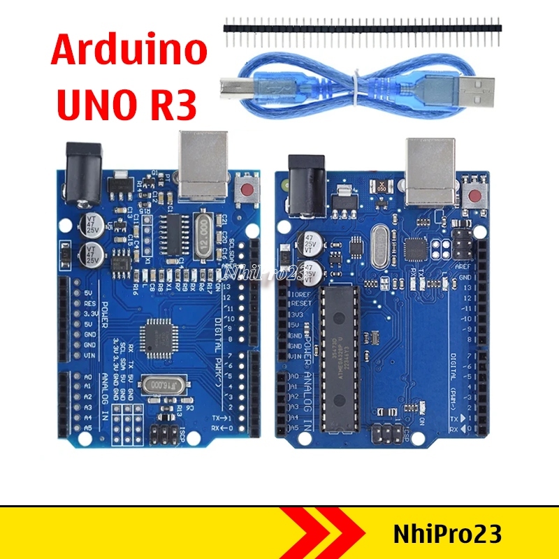 Arduino Uno R3 ATMEGA328P CH340 / ATEGA16U2 Circuit with Data Charging Cable | Shopee Malaysia