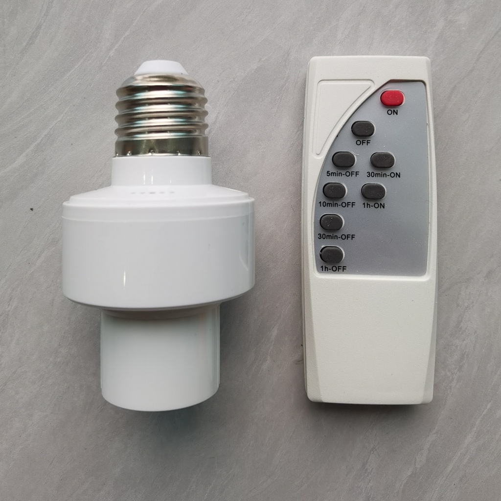 Infrared remote control lamp holder, wall-penetrating RF remote control ...