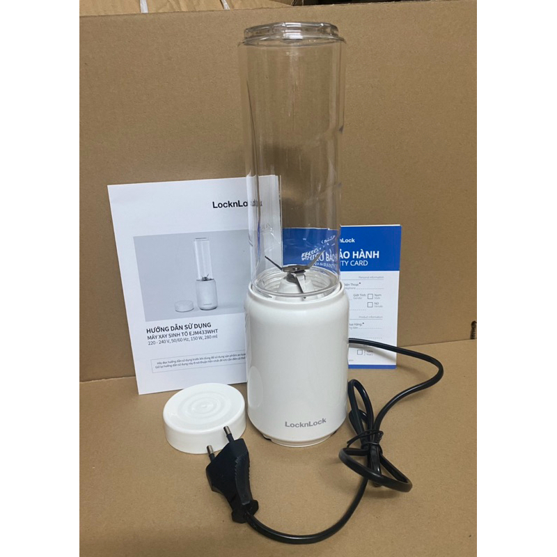 [LOCKnLOCK] Mini BLENDER 280ML MINI BLENDER - EJM433WHT | Shopee Malaysia