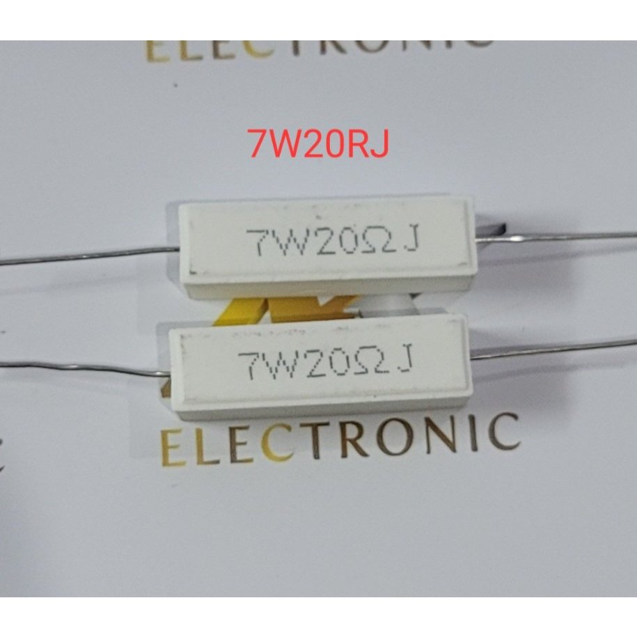 Horizontal resistor 7W20RJ 7W 20OHM 20R High quality (con) | Shopee ...