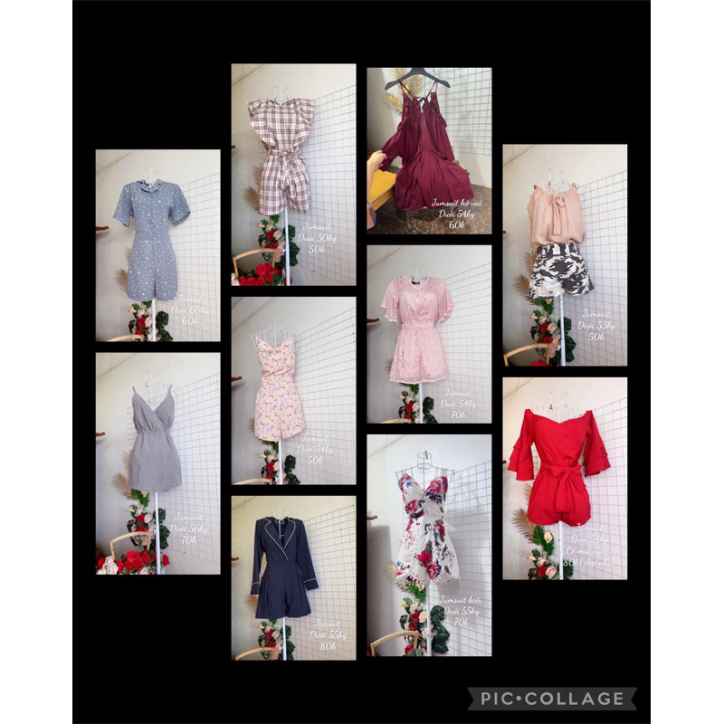 Short jumpsuit (many models) | Shopee Malaysia