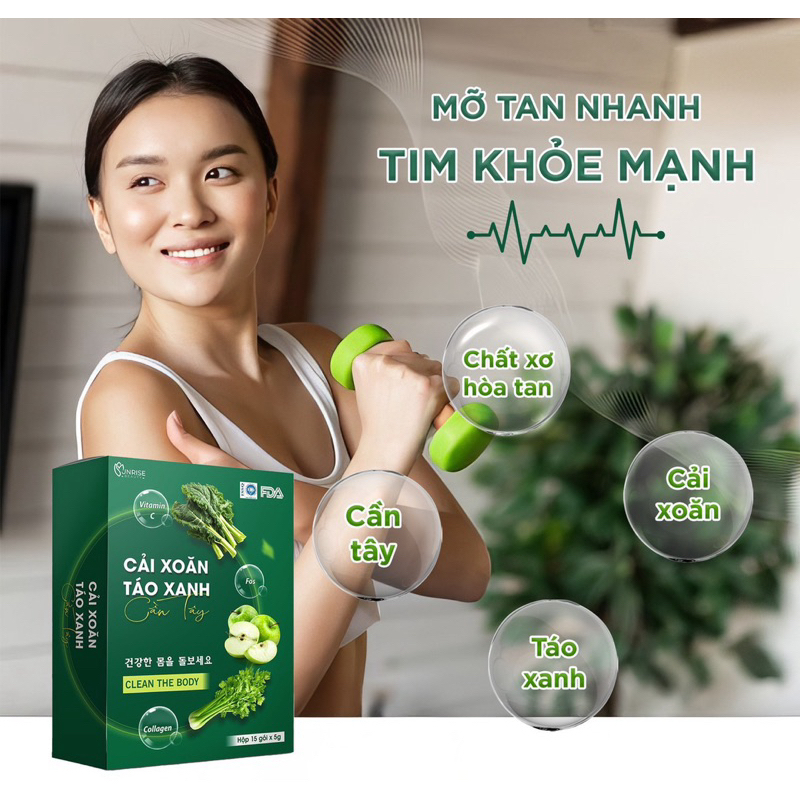 Green Apple Kale Powder detoxifies the body (15 packs x 5 grams ...