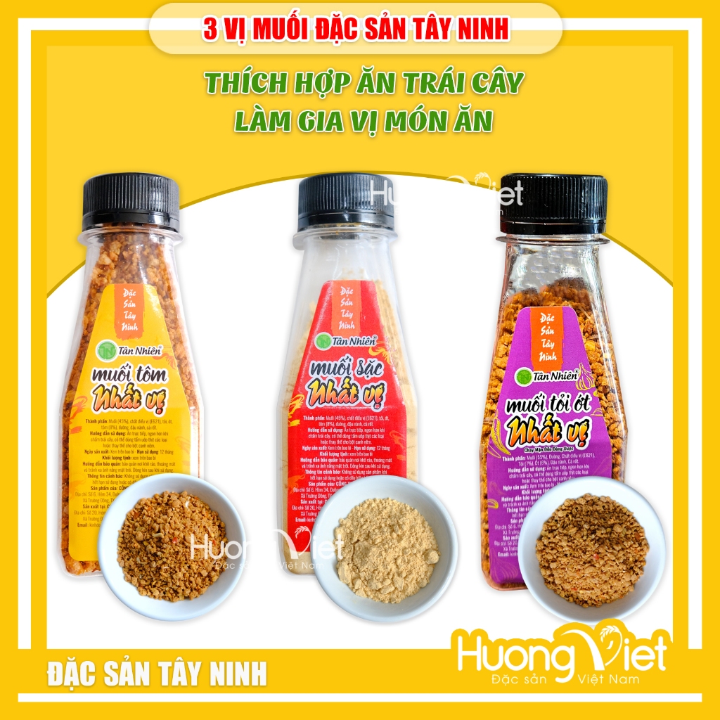 Nhat VI Tay Ninh shrimp salt, Tay Ninh salt specialty includes 3 salt ...
