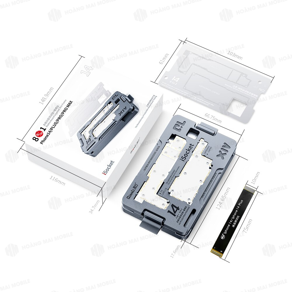 Main test stand iP14/14 Plus/14 Pro/14 Pro Max (4 in 1) QIANLI iSocket ...