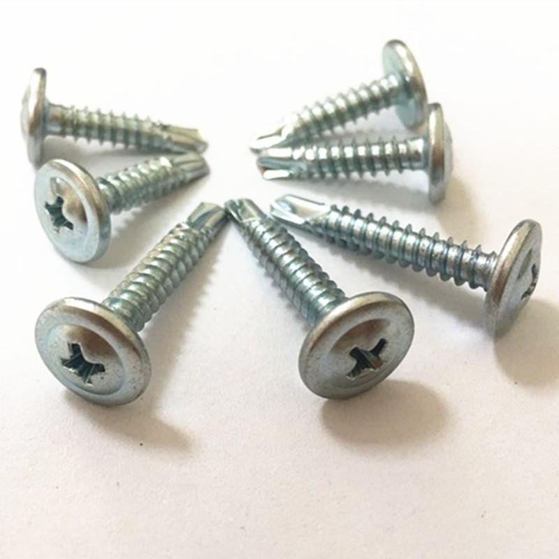Fishtail umbrella head iron screw - self-drilling iron screw with ...