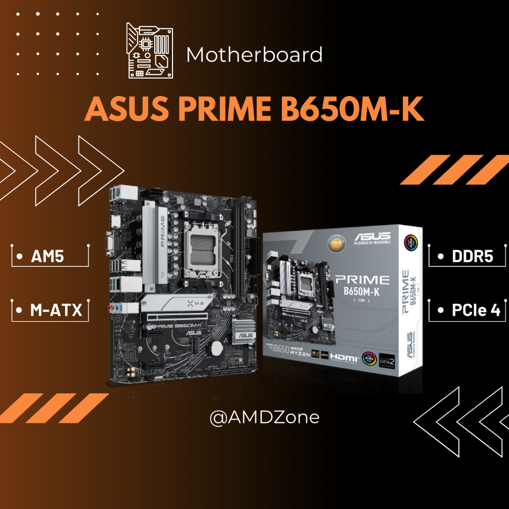 Asus PRIME B650M-K Mainboard [NEW] | Shopee Malaysia