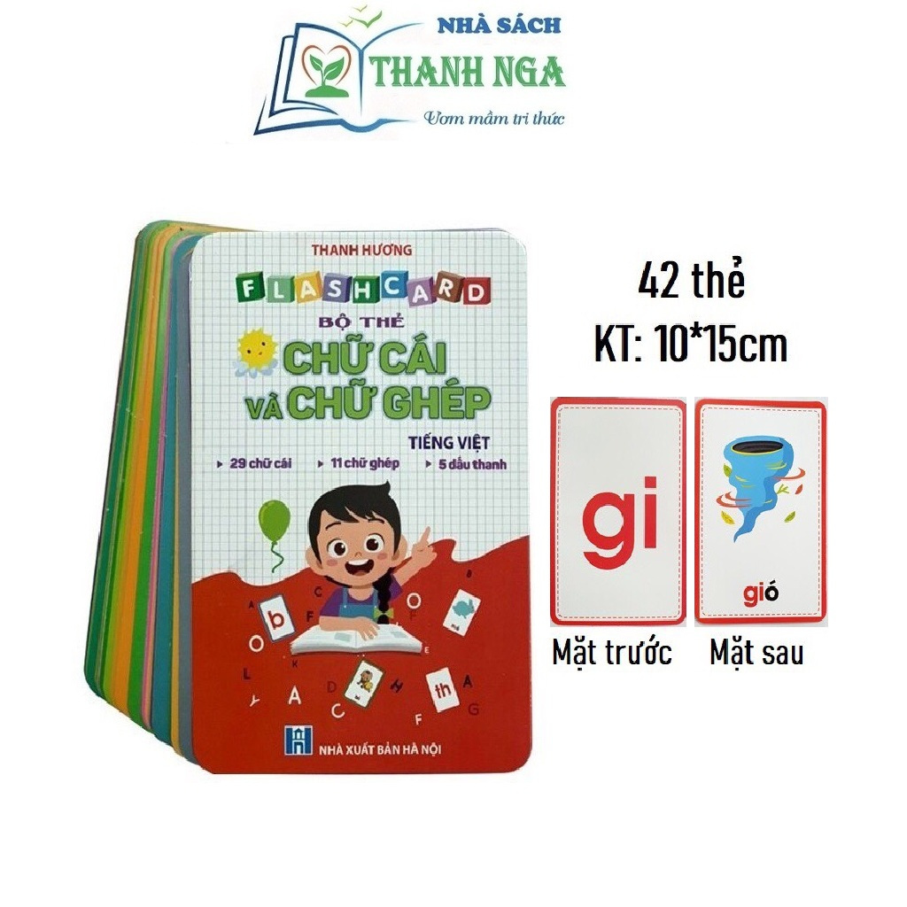 Flashcard set - Letters and digraphs for children to learn Vietnamese ...