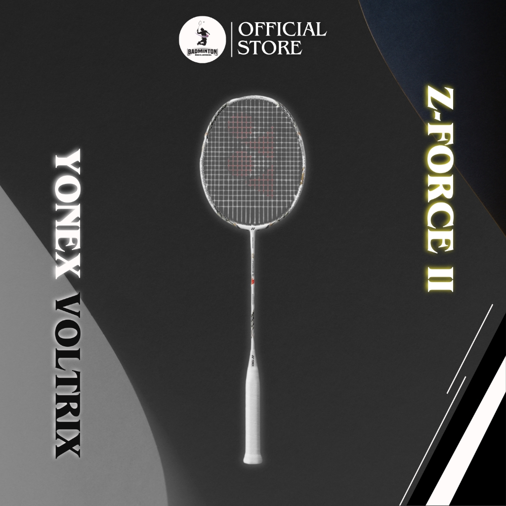 Badminton racket (ms7) Voltric Z Force 2 White, new modern design, cheap price, full carbon ...