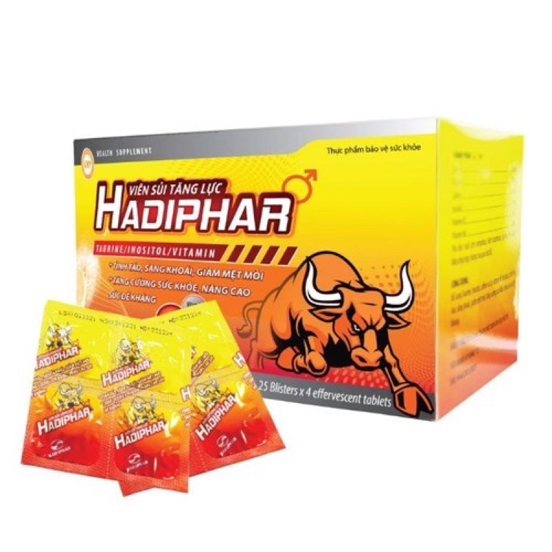 Hadiphar energy effervescent tablets with red bull flavor (4 tablets ...