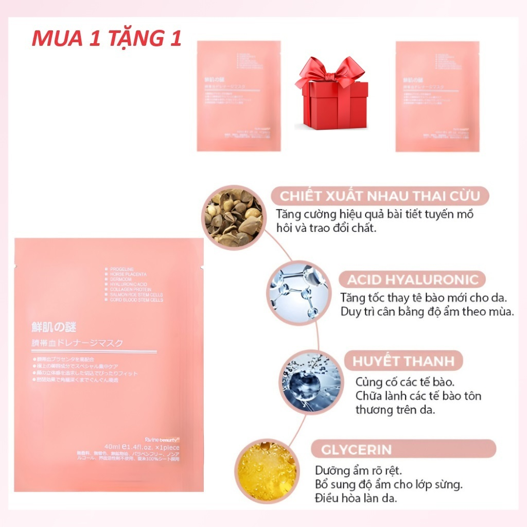 Sheep placenta Mask Japanese stem cell paper Mask for skin whitening ...