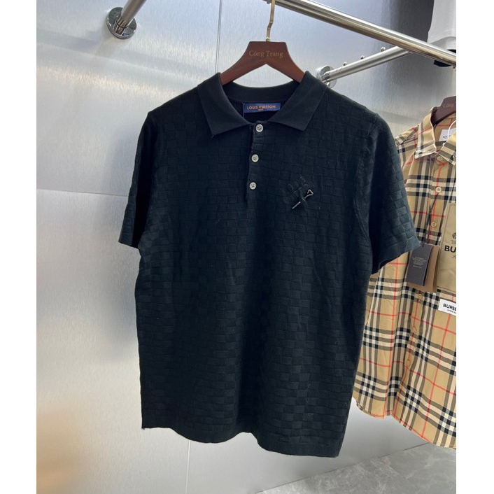 [FortunD Luxury] Polo Sweaters Lv Pin Square Pattern Effect Pin - High ...