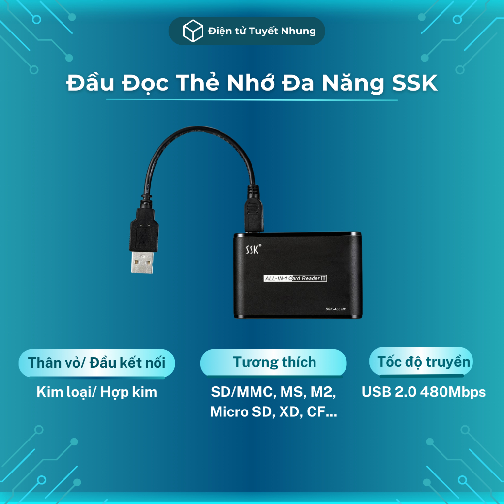 Genuine SSK Multifunctional Memory Card Reader - High Quality 5in1 ...