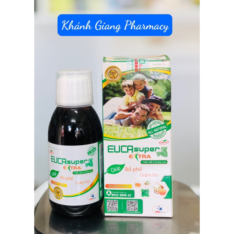 Eucasuper Extra syrup helps reduce phlegm cough and dry cough | Shopee ...