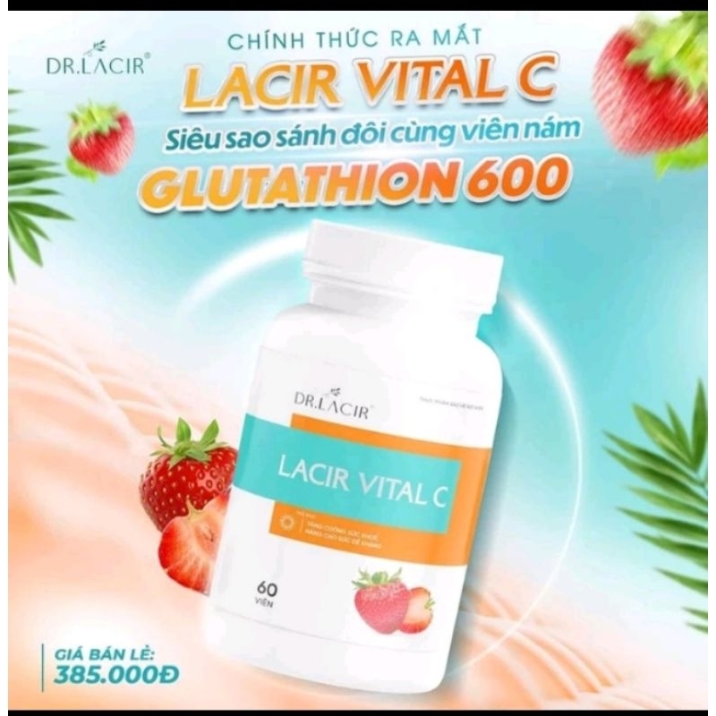 Vitamin C Lacir Vital C Drlacir, Box of 60 tablets, Helps improve ...