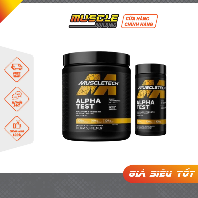 Alpha MuscleTech Test (120-240 capsules) - Testosterone Booster for Men ...