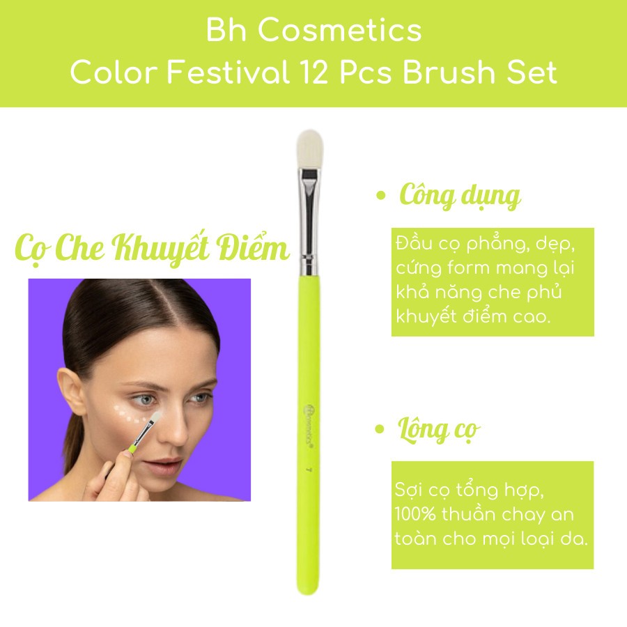 Bh Cosmetics Color Festival Concealer Brush 07 | Shopee Malaysia