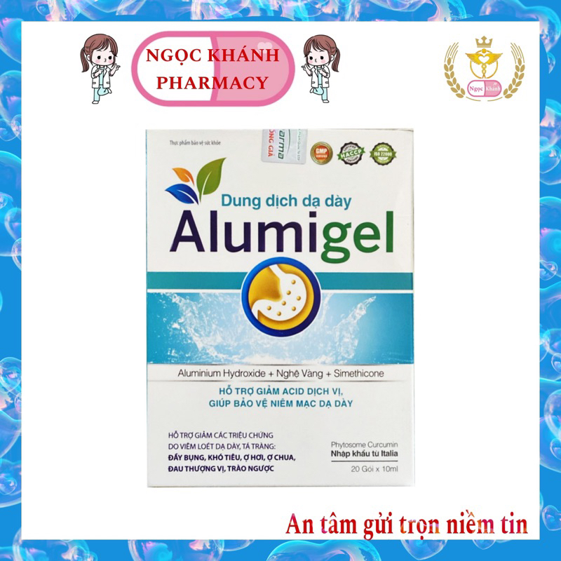 Alumigel gastric solution - Helps protect the stomach lining - Box of ...