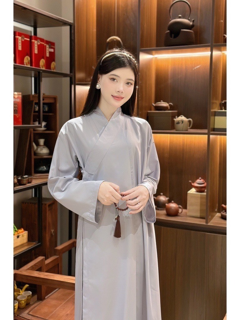 Dharma clothes for going to temples, robes, and ao dai for ceremonies ...