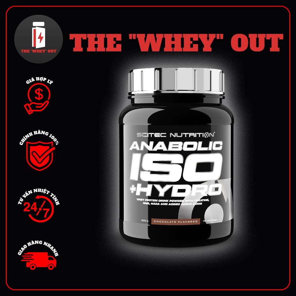 Anabolic Iso+Hydro 920G | Premium Whey Protein | Genuine Scitec ...
