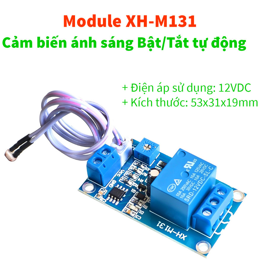 Xh-m131 / 12Vdc / 10A automatic light sensor Module with adjustable ...