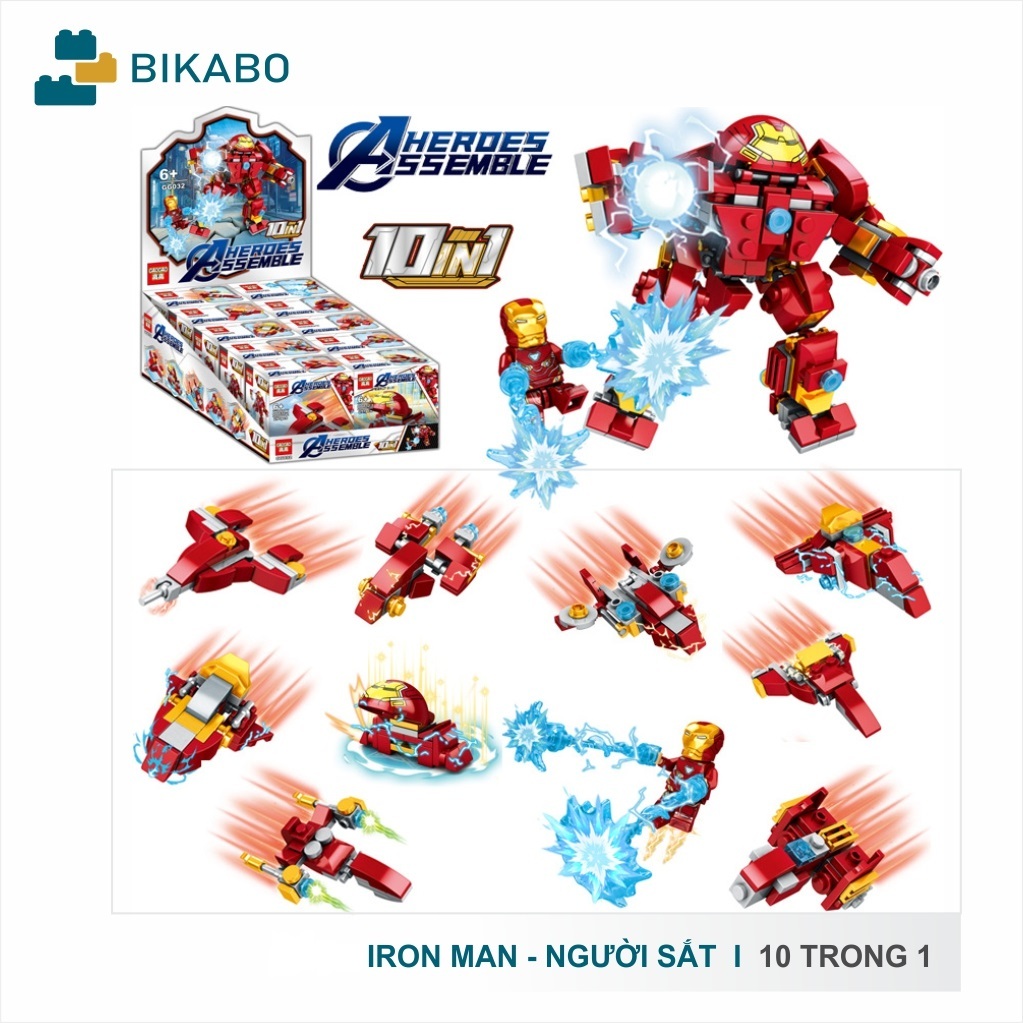 289 iron man iron man Assembly Model 10 In 1 Details, Superhero ...
