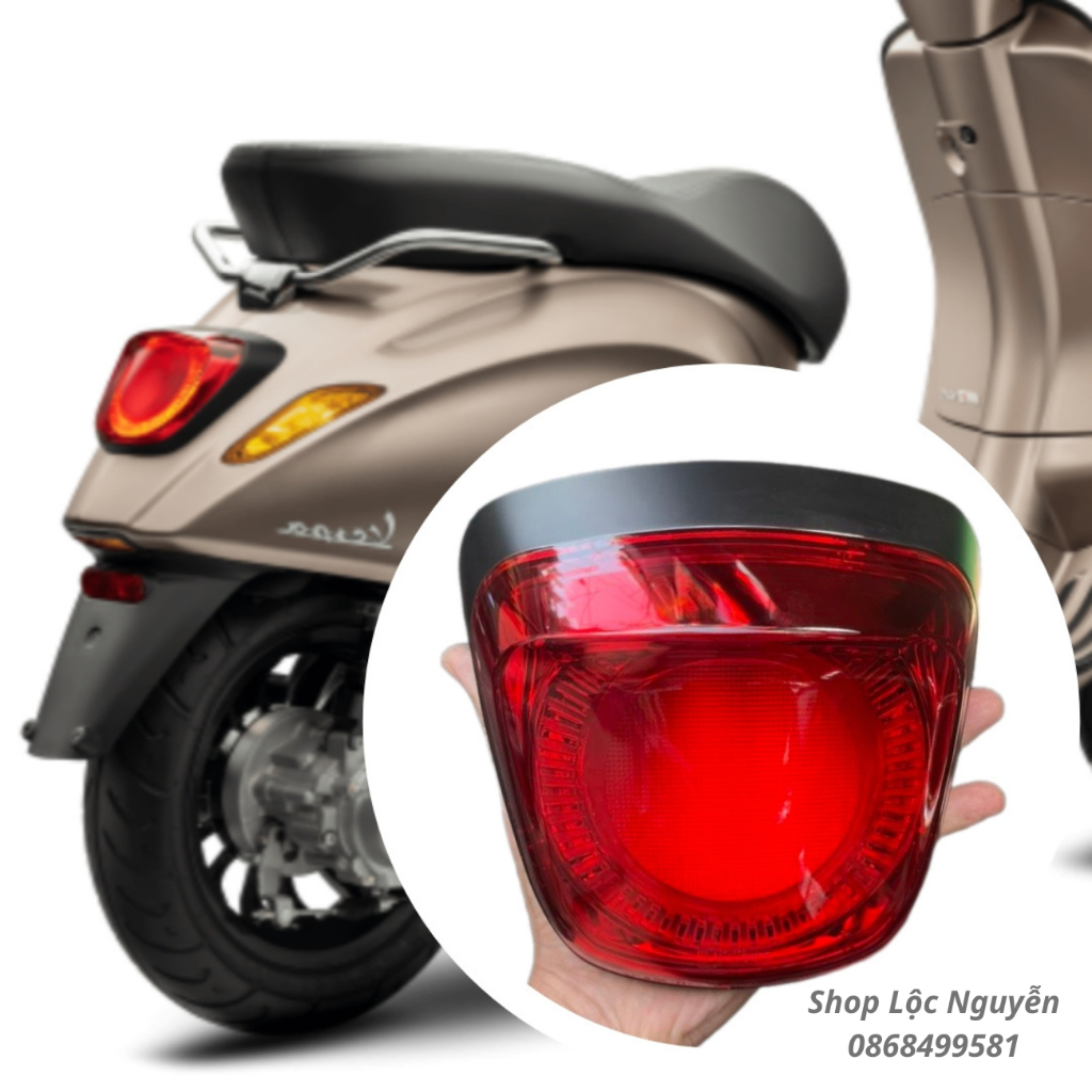 Zin Notte Tail Lights For Vespa Sprint / Primavera Life Installed Like ...