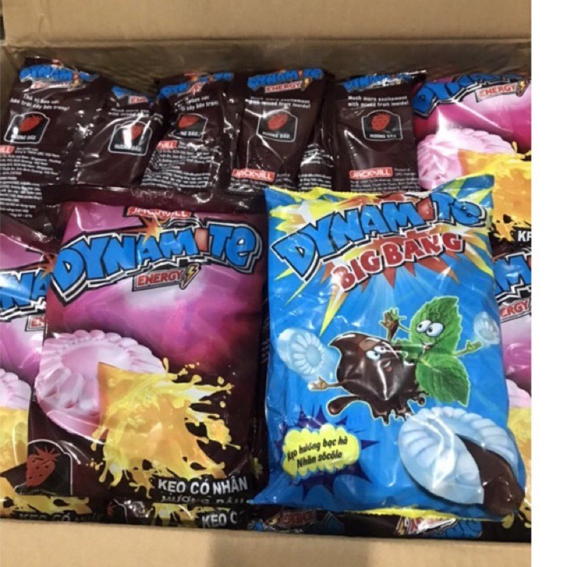 Dynamite CANDY Cool mint with chocolate and strawberry filling | Shopee ...