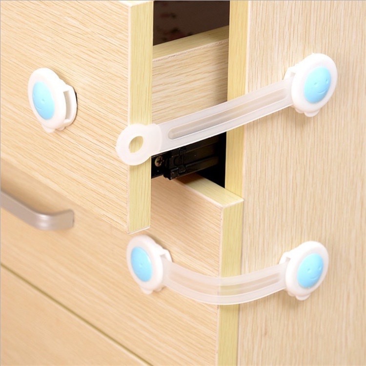 Baby Safety Lock Latch for Cabinet and Refrigerator Drawers (LONG TYPE ...