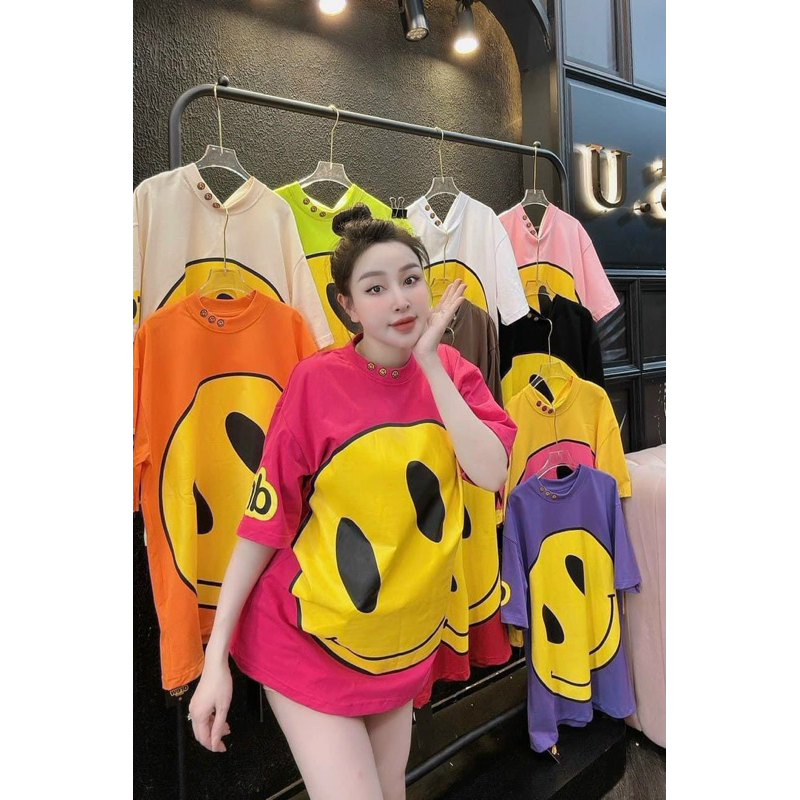 Sc T-Shirt With Smiley Face Wide form hot hit (Standard Sample Row ...