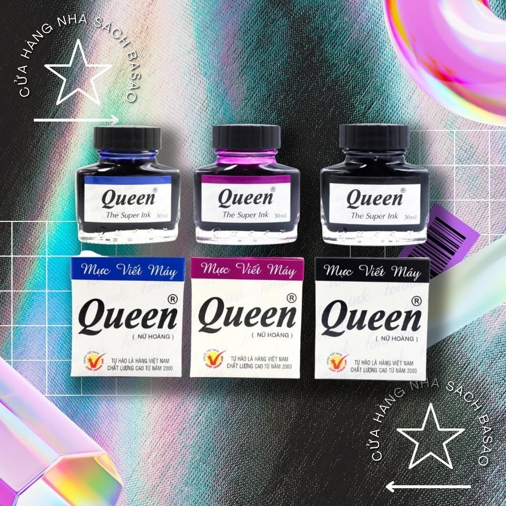 Queen fountain pen ink 30ml for elementary school students | Shopee ...