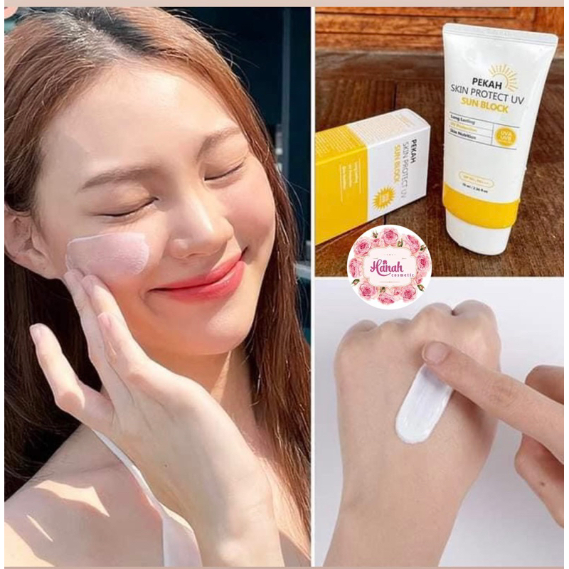 Pekah SKIN PROTECT UV SUN BLOCK TONE Lift Sunscreen - 70ML | Shopee ...