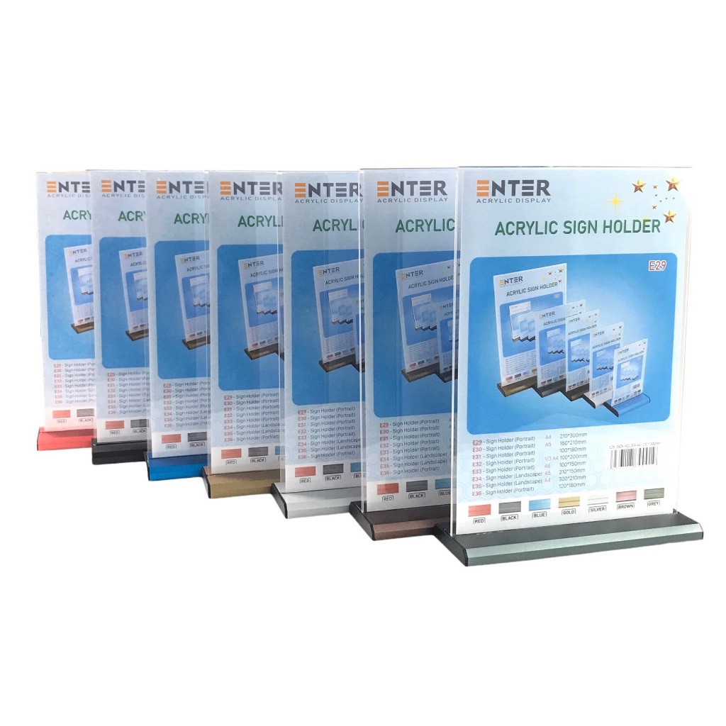 Enter E29 210x300mm double-sided mica shelf with A4 aluminum base ...