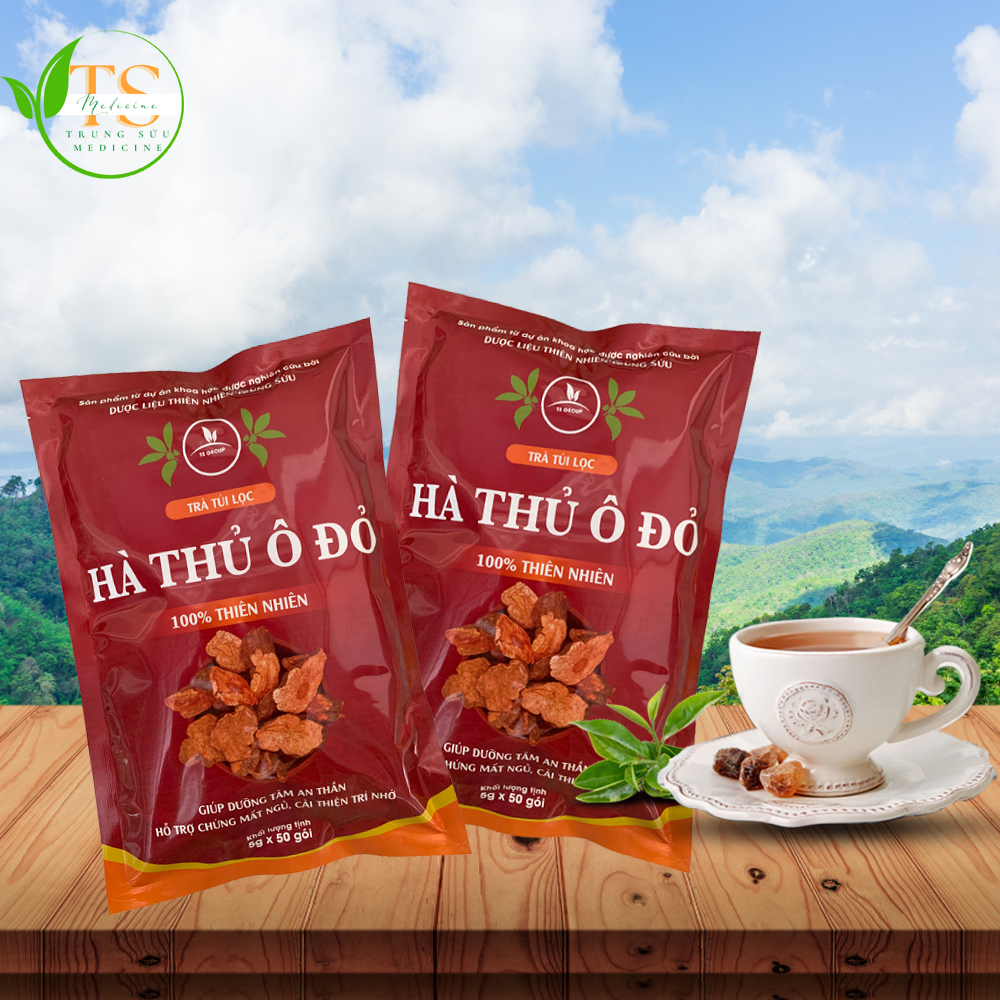 Ha Thu O Trung Ou Tea (50 Packs X 5g)-Tonic Black Hair, Improve Early ...