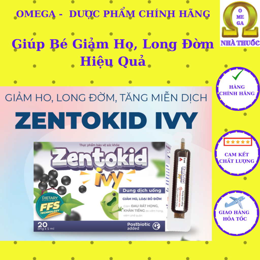 Zentokid Ivy Syrup [Date 2027] - Helps Relieve Coughs with Phlegm and ...