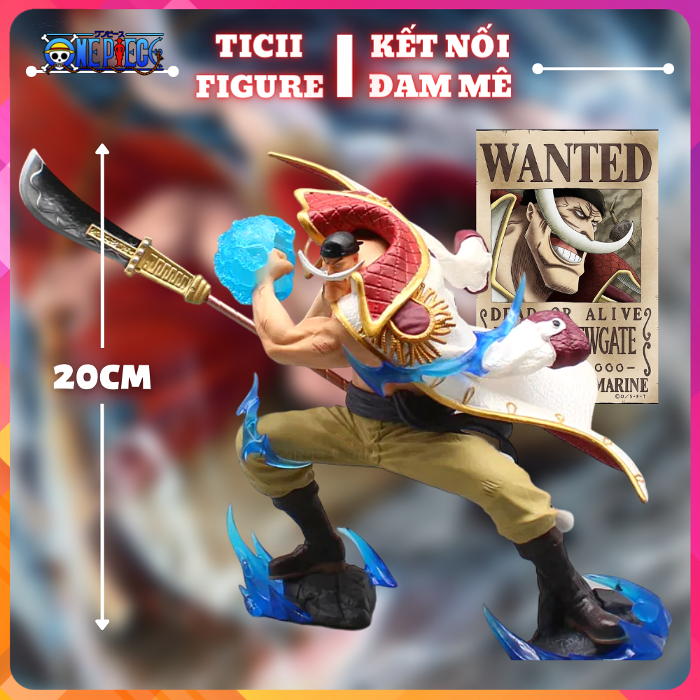 Edward Newgate Whitebeard Four Emperors Model with LED 20cm high ...