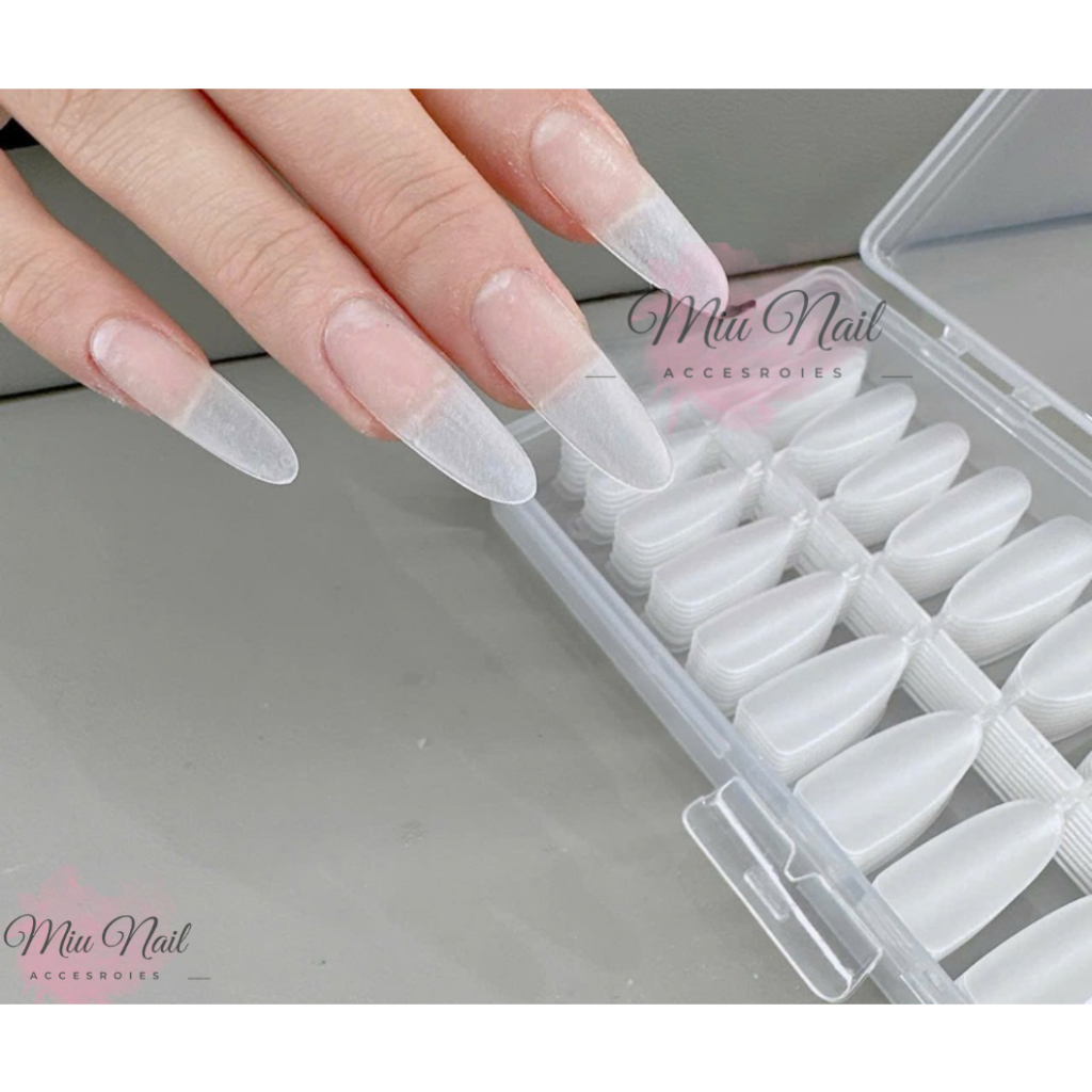 A6 MOSR Long Rice Grain Upside Down Nails Hugging form 240 Pieceg size ...