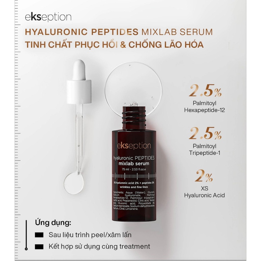 Ekseption HYALURONIC PEPTIDE MIXLAB Serum 75ml | Shopee Malaysia