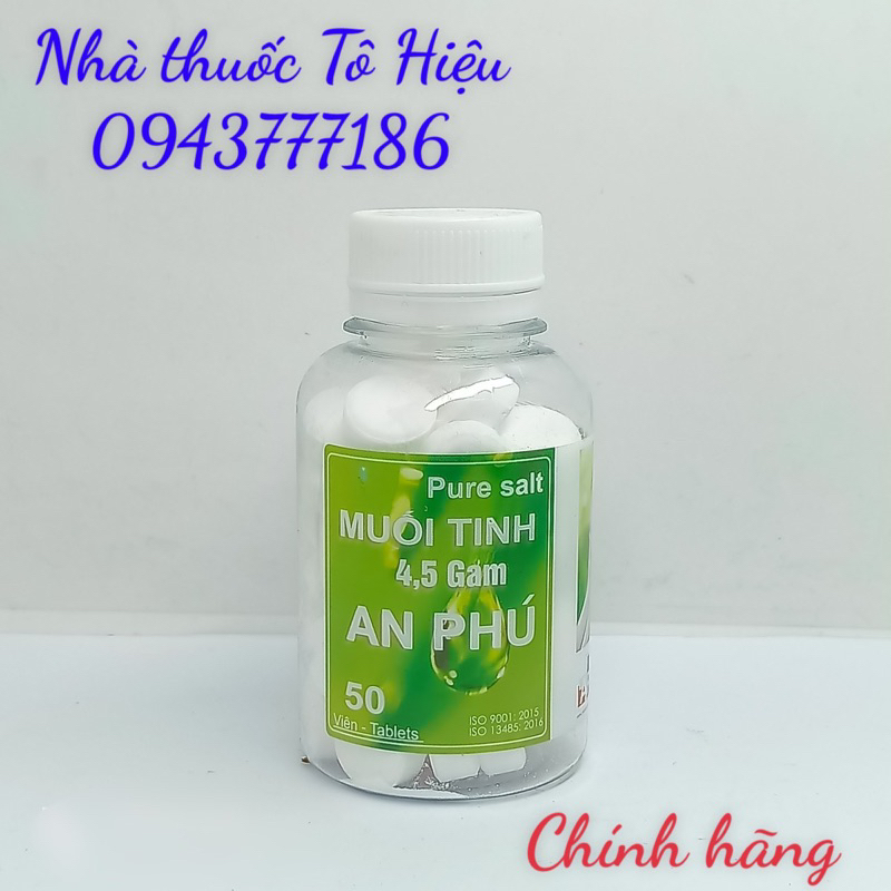 Box of 50 NACL Crystal Salt Tablets 0.95% An Phu - Physiological Salt ...