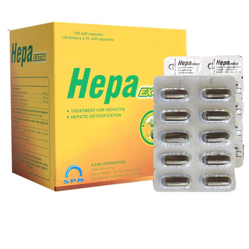 Hepa EXTRA liver tonic pills (Box of 100 pills) Supports reducing ...